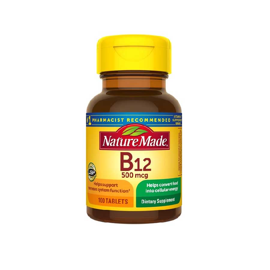 Nature Made Vitamin B12 500mcg Metabolic Health 100 Tablets | Shundorjo ...